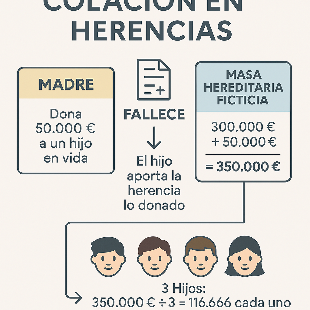 Qué es la colación y cómo se aplica | herenciasytestamentarias.es